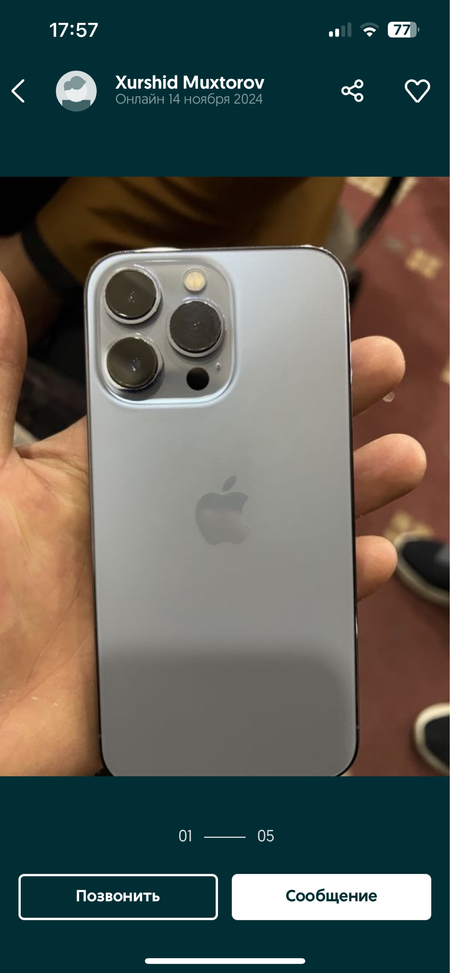 Iphone 13 pro 256  zaryadi 80%