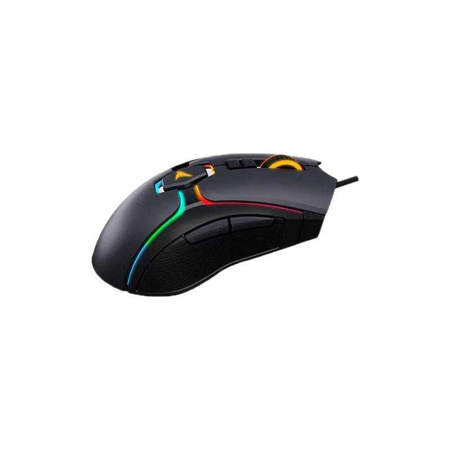 Игровая белая мышь с подсветкой RGB Durgod GM90 Nebula Black White