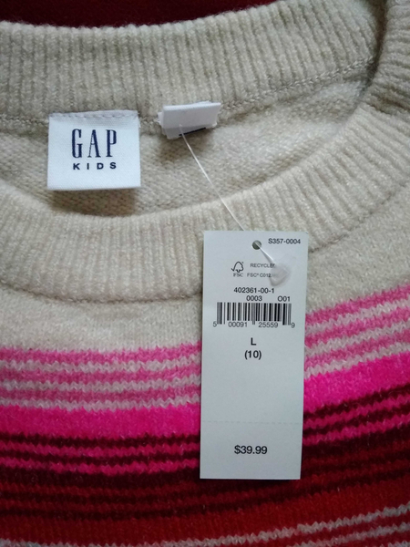 Свитер GAP из США размер 10-12 лет