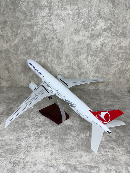 Самолет модель BOEING 777-300 ER (TURKISH AIRLINES) с LED подсветкой