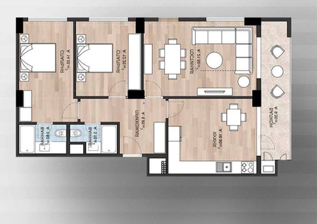 Prestige Gardens Sotuvda 3 xonalik korobka Yakkasaroy Shota Rustaveli