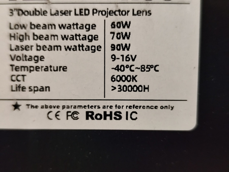 Линзы BILed +laser 3 дюйма
