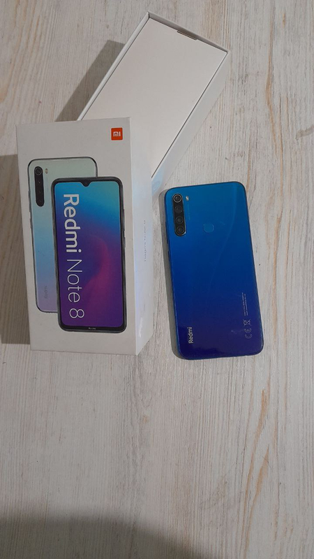 Redmi Note 8 blue srochno soyiladi