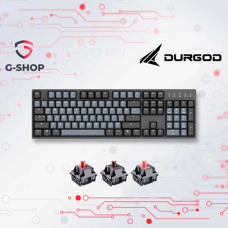Механическая клавиатура Durgod K310 Taurus Dark Grey Cherry MX PBT RU