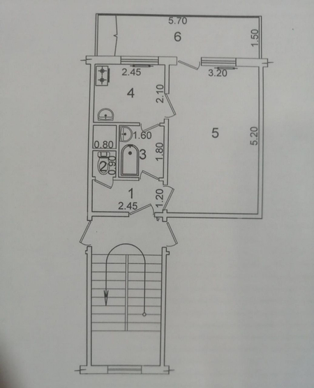 Юнусабад 15, 1/2/4, балкон 1,5*6.