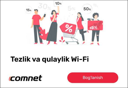 sifatlik va yuqori tezlikda internet