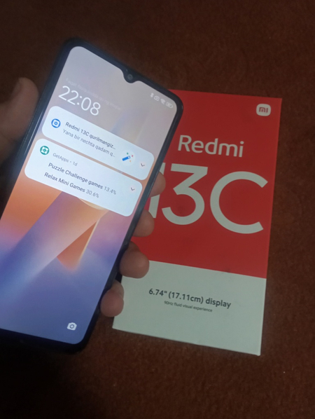 Redmi 13-C.  4-128gb kar dakument