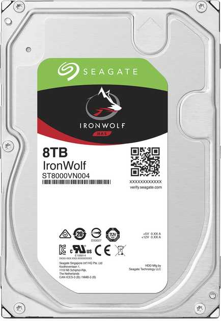 Жесткий диск Seagate IronWolf HDD 8TB