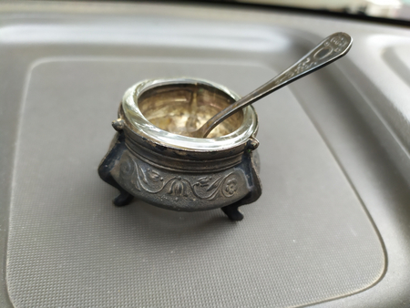 Винтажная соломка с ложечкой.