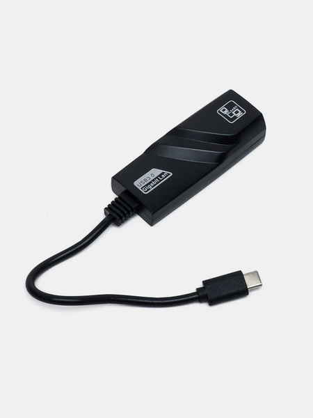 Адаптер переходник Type C и Usb to Lan Ethernet 1000 Мбит/с Gigabit