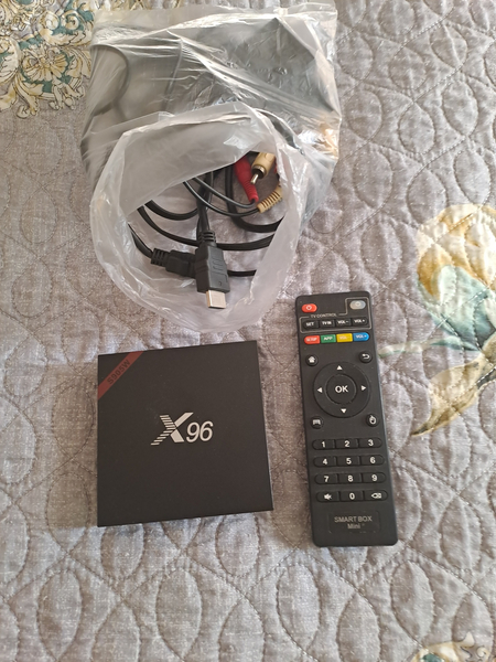 Приставка X96 в рабочем состоянии