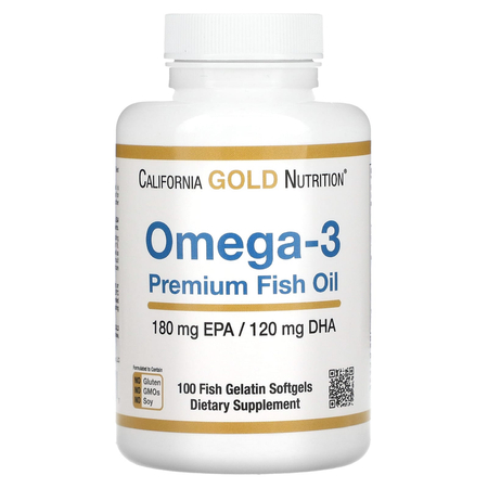 Рыбий жир омега-3 премиального качества от California Gold Nutrition