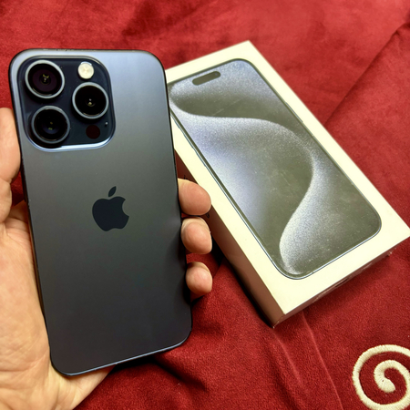 iphone 15pro Blue 128gb Sim 100%Radnoy Full komplekt