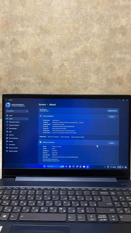 ноутбук Lenovo S340, 12 GB - DDR4, Ryzen 5 3500U 2.10 GHz, 512GB SSD