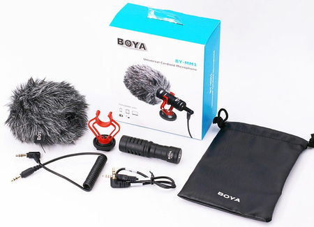 Оригинал Микрофон BOYA by-MM1 для Камера и Телефон, Доставка есть