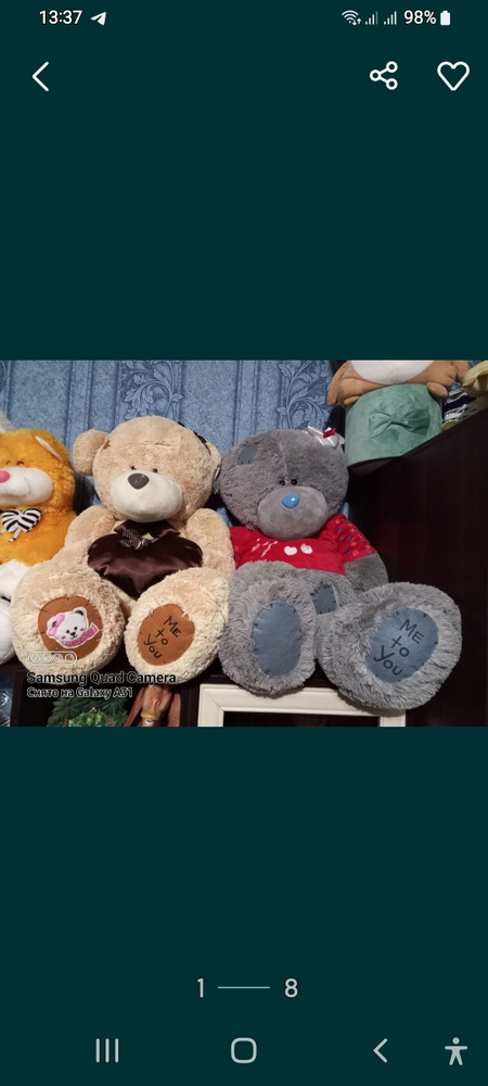 Цена за все.Мягкие игрушки высокого качества мишки Тедди (Teddy Bear),