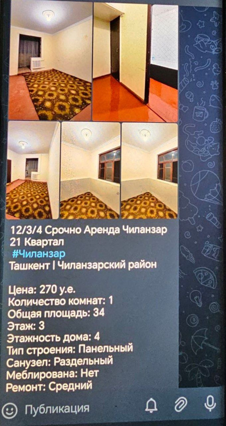 Toshkent bez maklersiz kvartiralar bor