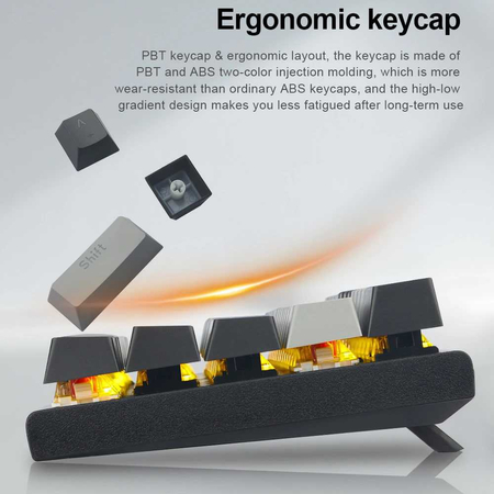 E-YOOSO Z11 USB 60% мини Механическая игровая клавиатура 61 клавиша