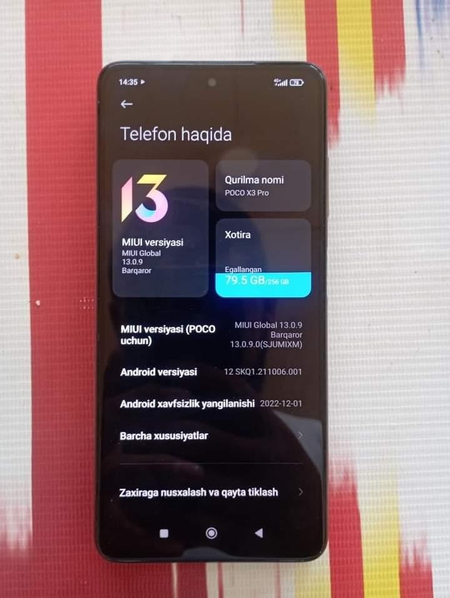 POCO x3 pro sotilad