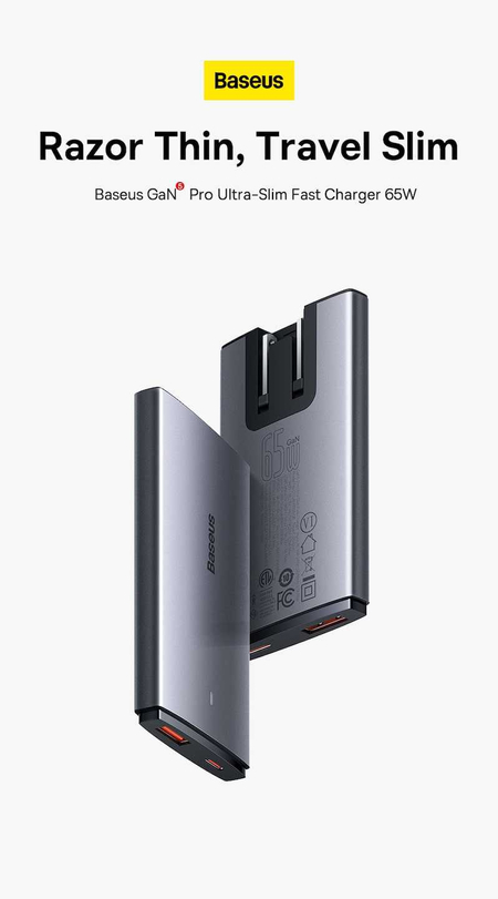 Сетевое зарядное устройство Baseus GaN5 Pro Ultra-Slim Fast Charger