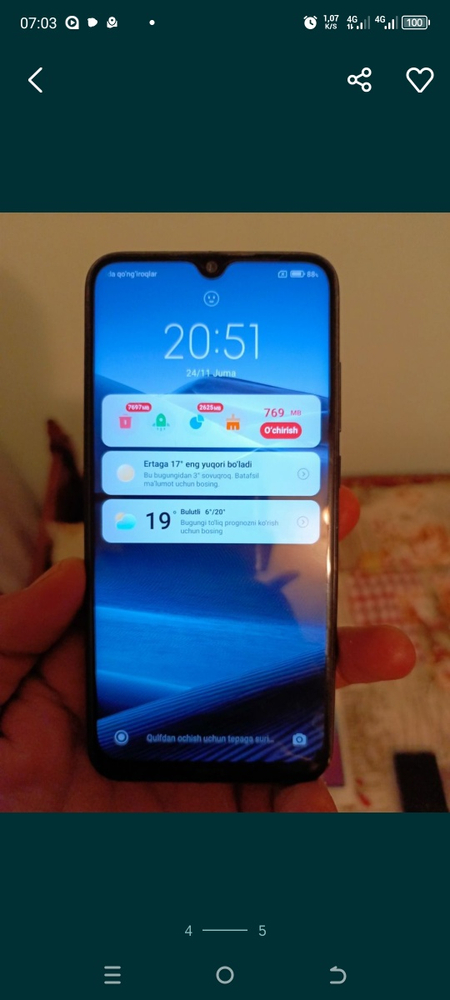 Redmi not 8 sotiladi