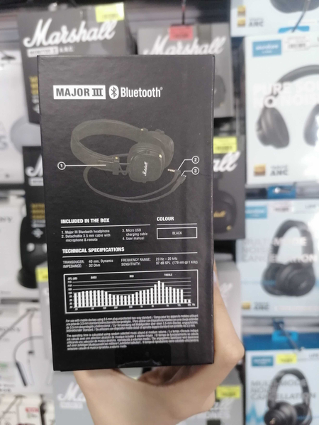 Наушники Marshall Mojor 3 Bluetooth, беспроводные наушники