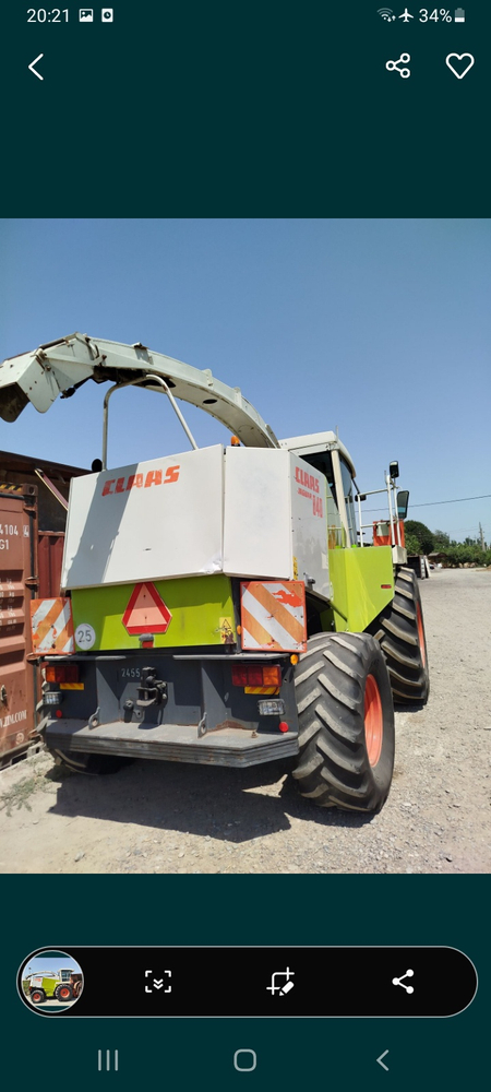 Claas Jaguar 840. Yangi keldi.Texnika ideal xolatda. 2000 yil.