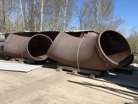 Отвод стальной п/ш Д 630 мм (все размеры)