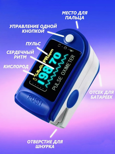 Пульсометр на палец