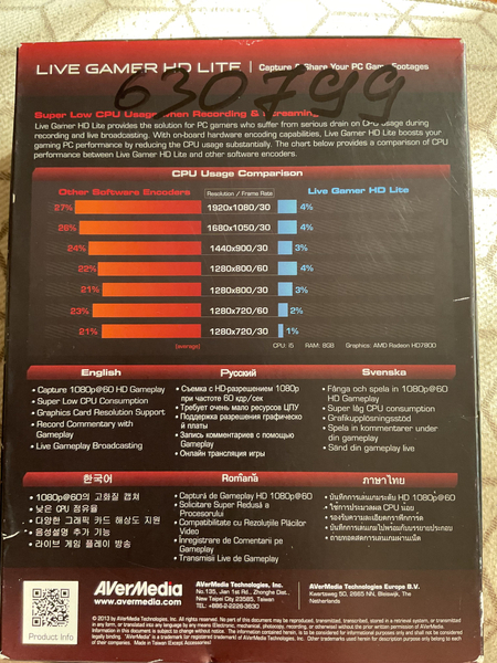 Карта захвата AverMedia HD Lite