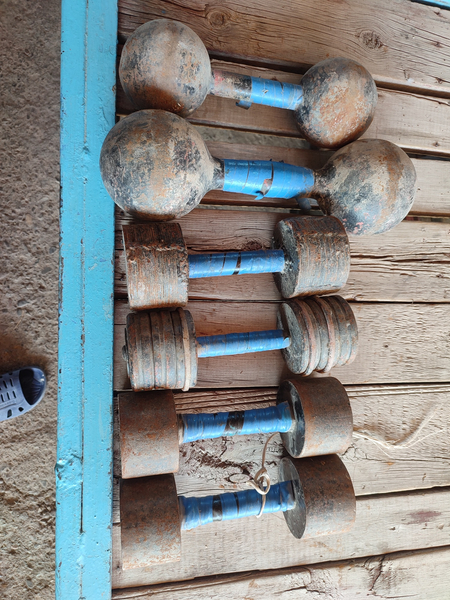 Gantel, shtanga, blin bor