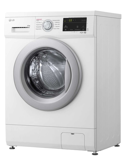 Стиральная машина LG с прямым приводом, 6.5 кг, 6 движений заботы