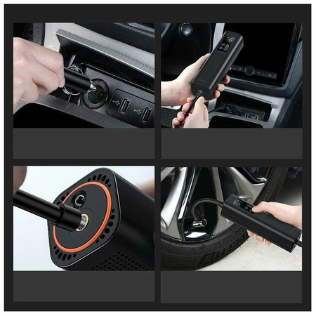 Компрессор Baseus Super Mini - новый, мощный для авто с фонариком