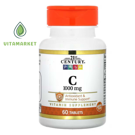 21st Century, Vitamin C, 1,000 mg, 60 Tablets