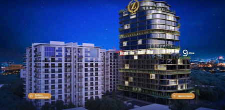 Продажа помещения 118м2/9/18 коробка в БЦ Zarafshan city ул. Бабура