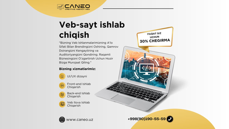 Web-sayt Веб-сайт. Barcha turdagi saytlarni yozamiz. Narxlar arzon