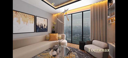 Срочно продается 2/21/23 квартира 40 м² Nest One Б блок  (ИСА)