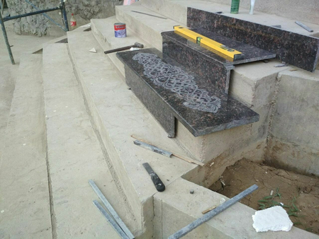 Лестницага гуллар чизамиз гранит мрамор тошларни