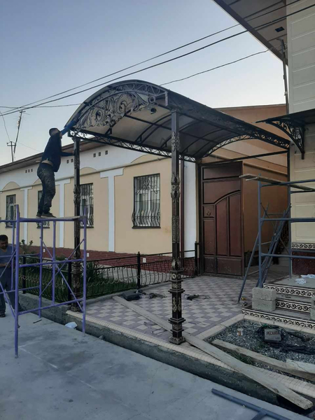 Перила решётки навеса