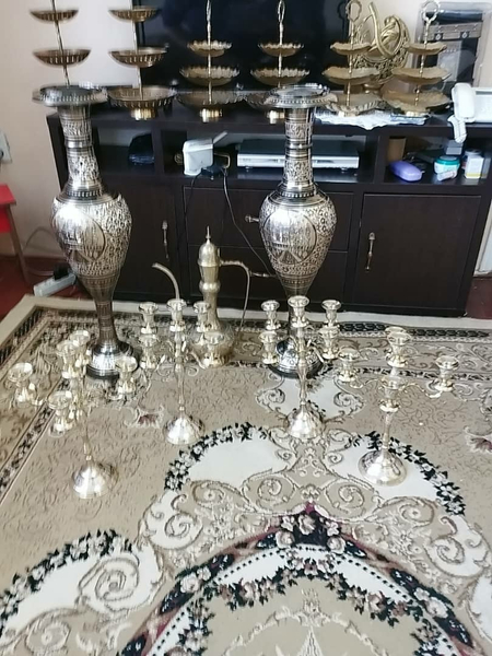 Подсвечники ,Вазы  из Индии Латунь