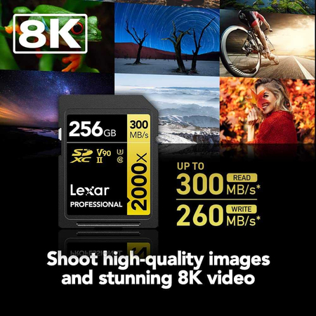 Карта памяти Lexar Professional SDXC 64/128 ГБ UHS-II 2000x V90