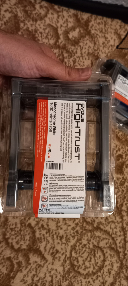 Evolis Primacy & Zenius RCT023NAA и R2011 Черная монохромная лента