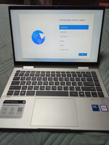 HP Envy X360 14, 16/512, Core 7 150U, русская клавиатура