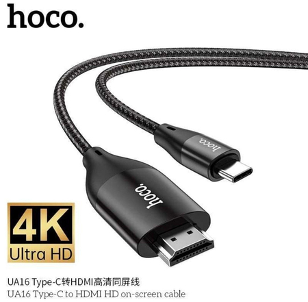 hoco UA16 кабель Type-C на HDMI, поддерживает 4K