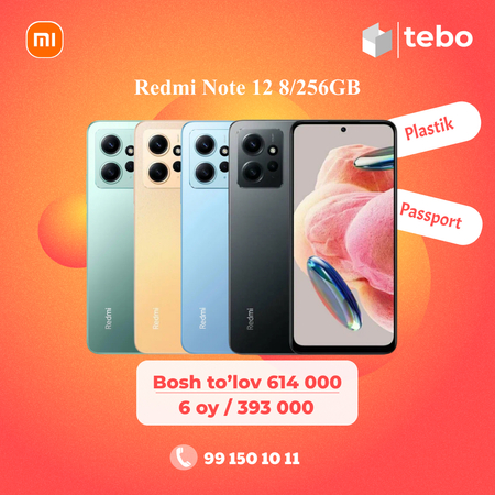 Xiaomi smartfonlarini bo'lib to'lashga xarid qiling(muddatli to'lov)