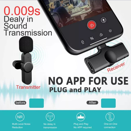 Скидка!!!  ОРИГИНАЛ Микрофон wi-fi для Iphone и Type-C