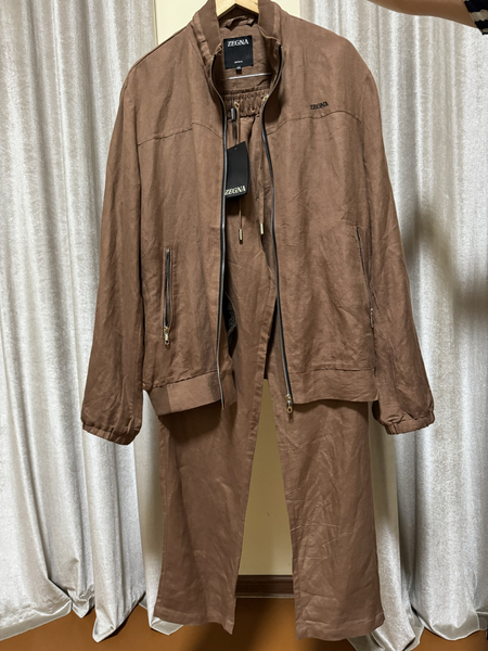 Льняной костюм Zegna