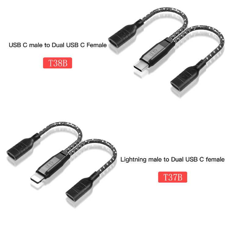 Переходник для телефона Type C и iPhone   Charger+Audio