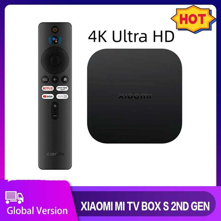 Умная ТВ-приставка Xiaomi Mi Box S 4K 2ое поколение 100% оригинал