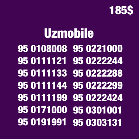Uzmobule gold chiroyli raqamlari/Красивые золотые номера Узмобайл